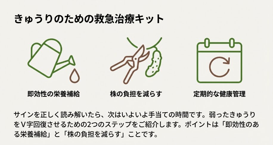 きゅうりの肥料切れサインを解説！回復方法と追肥の方法 - saien-Labo